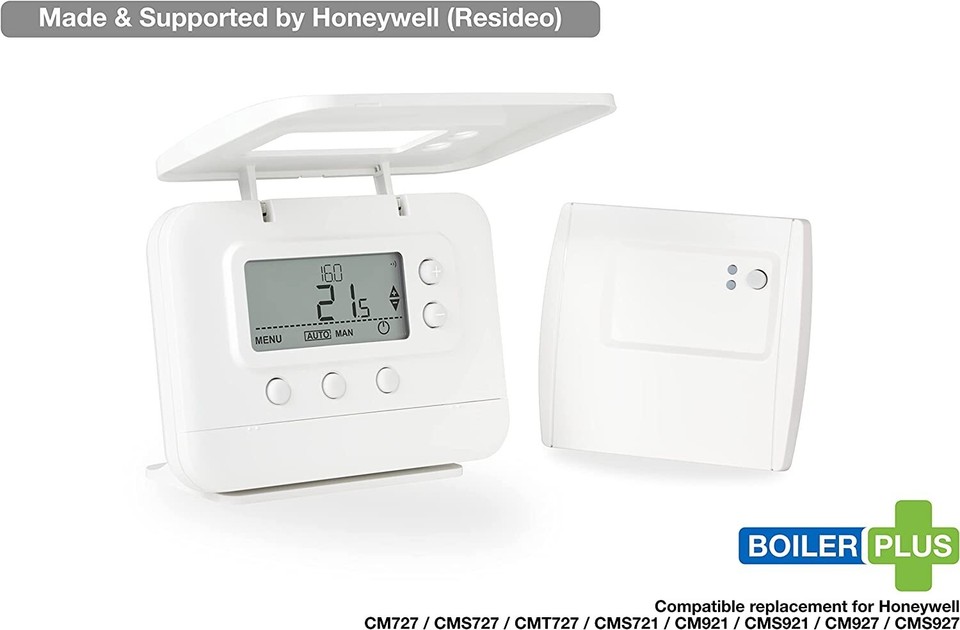 Honeywell CM927 CM921 CM727 CM721 Wireless Thermostat & Receiver ...