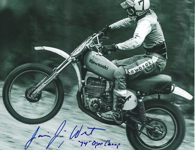 JIMMY WEINERT Signed 8.5 x 11 Photo MOTOCROSS Racing AMA Legend VINTAGE ...