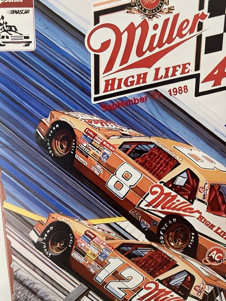 Miller High Life Beer Sign - NASCAR Winston Cup Series Racing - Miller ...