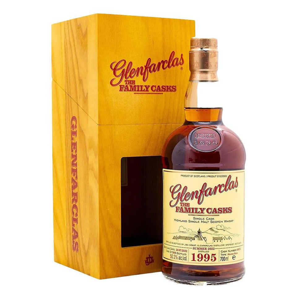 1995 Glenfarclas The Family Casks Cask Strength Single Malt Scotch ...