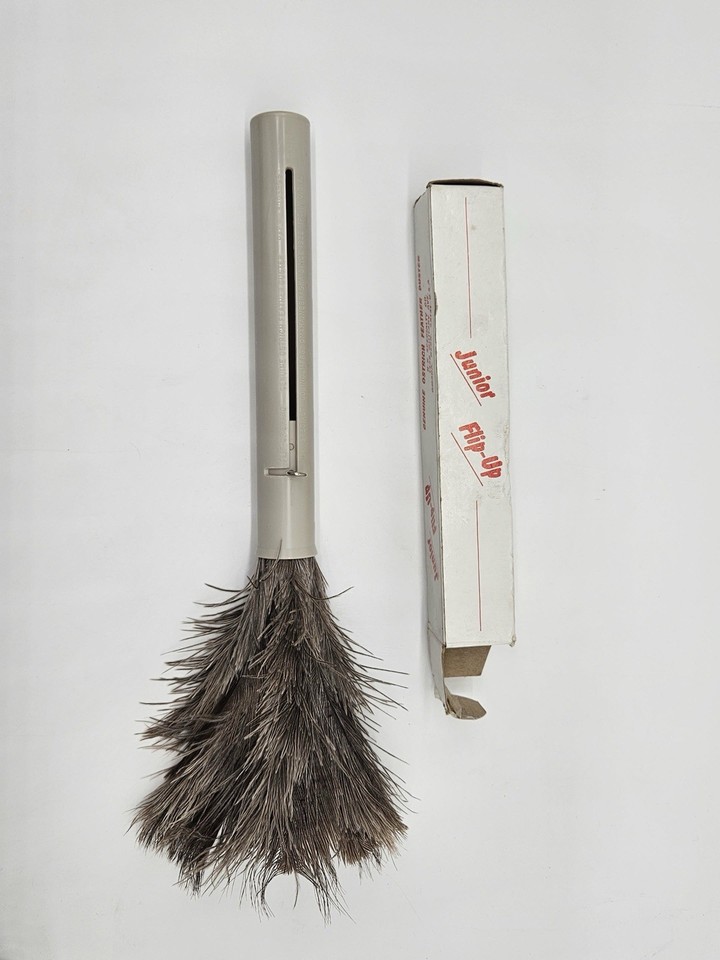 Vintage Junior Flip-Up Ostrich Feather Duster with Original Box Made in ...