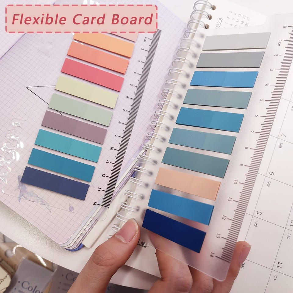 Potanro Sticky Tabs 1200 Pcs Sticky Book Tabs Colorful Annotation Tabs ...