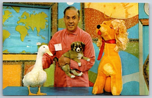 Chicago Illinois~Ray Rayner & Friends~WGN Television~Duck & Puppy~1971 ...