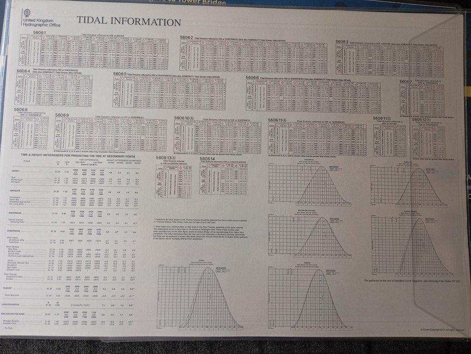 Admiralty Leisure Chart Folio SC5606 Ramsgate To Tower Bridge, 11th ...