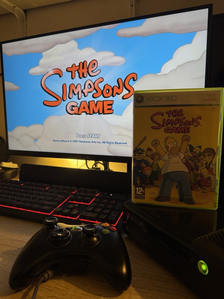 The Simpsons Game Xbox 360 PAL. Tested & Working With Manual | eBay UK
