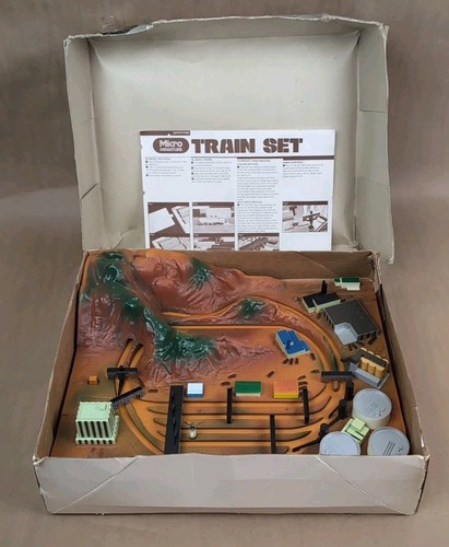 Vintage Apollo Micro Miniature Model Train Set w/ Box See Description ...