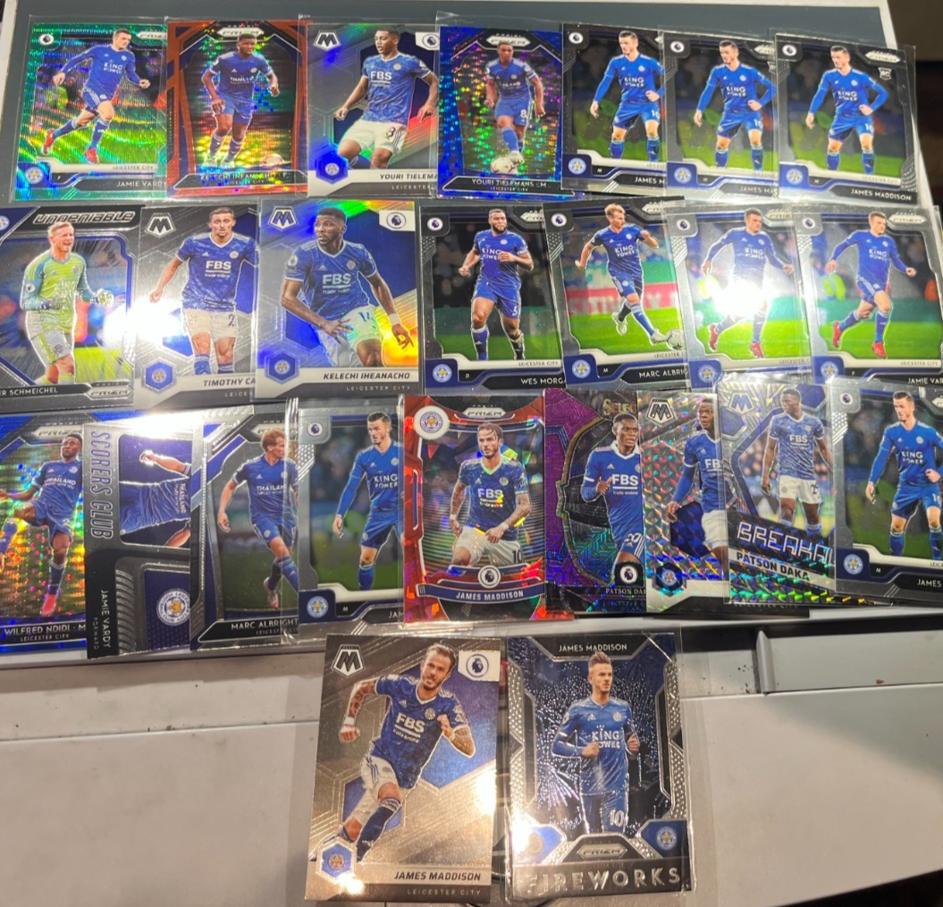 Leicester City Soccer Card Lot :: Includes James Maddison Rookie Cards ...