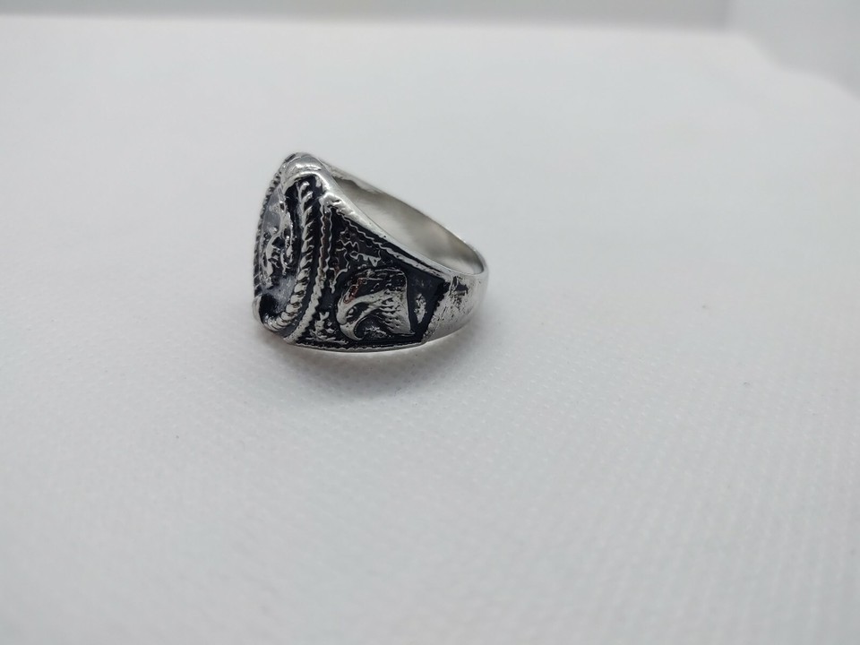 Mens Eagle Globe and Anchor EGA USMC US Marine Corps Ring Size 8-13 | eBay