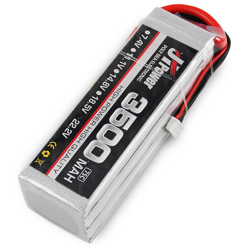 3500mAh 7.4V 75C XT60 Li-po Battery Rechargeable for Model Airplane/Car ...