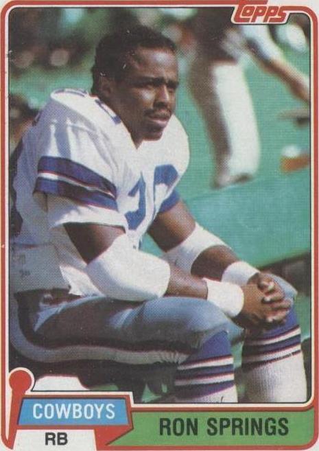 1981 Topps - Ron Springs #433 (RC) for sale online | eBay