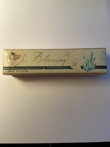 VINTAGE BLESSING WOOD HARMONICA - ORIGINAL BOX - MULTI COLOR NOTE | eBay