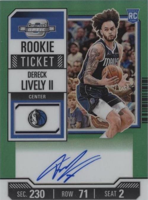 2023-24 Panini Contenders Optic - Rookie Ticket Dereck Lively #114 ...