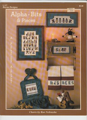 Rayna Designs Alpha Bits & Pieces Cross Stitch Pattern Alphabet Rae ...