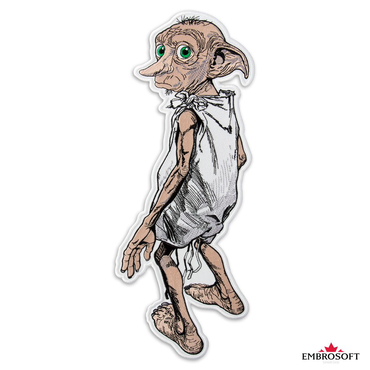 DOBBY - Harry Potter Movie Character Large Embroidered Patch Iron On | eBay