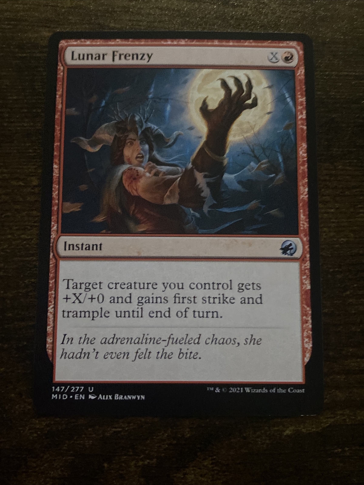 Lunar Frenzy 147/277 Innistrad Midnight Hunt MTG Magic The Gathering ...