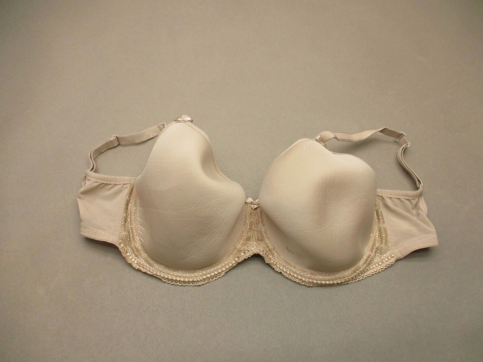32G Panache Womens Beige Lightly Lined Underwire Back Closure Demi Bra ...