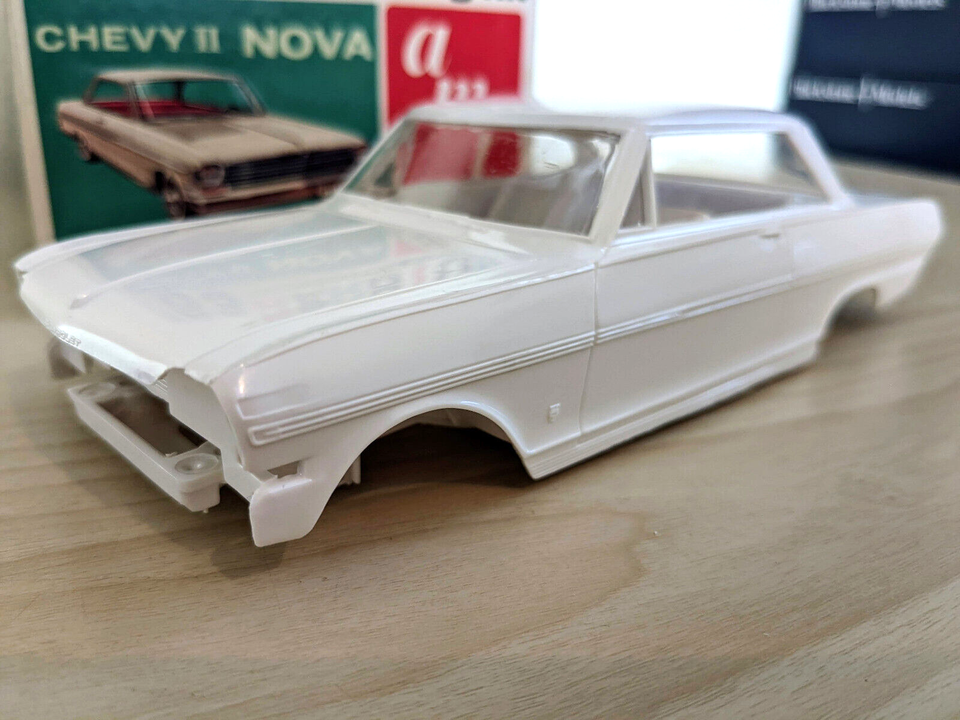 *ULTRA RARE! ORIGINAL VINTAGE AMT "1963 CHEVY II NOVA HT" KIT *SUPER ...