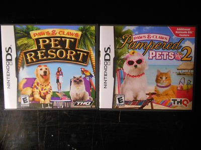 Paws & Claws: Pampered Pets 2 & Pet Resort (Nintendo DS 2011) COMPLETE ...