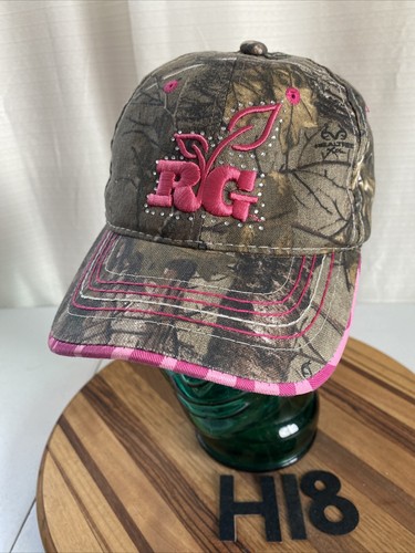 WOMENS "RG" REALTREE GIRL CAMO/PINK HAT SNAPBACK ADJUSTABLE EXCELLENT ...