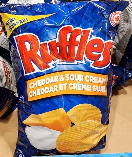 Ruffles Cheddar & Sour Cream JUMBO Size, 612g / 21.59oz, Imported From ...