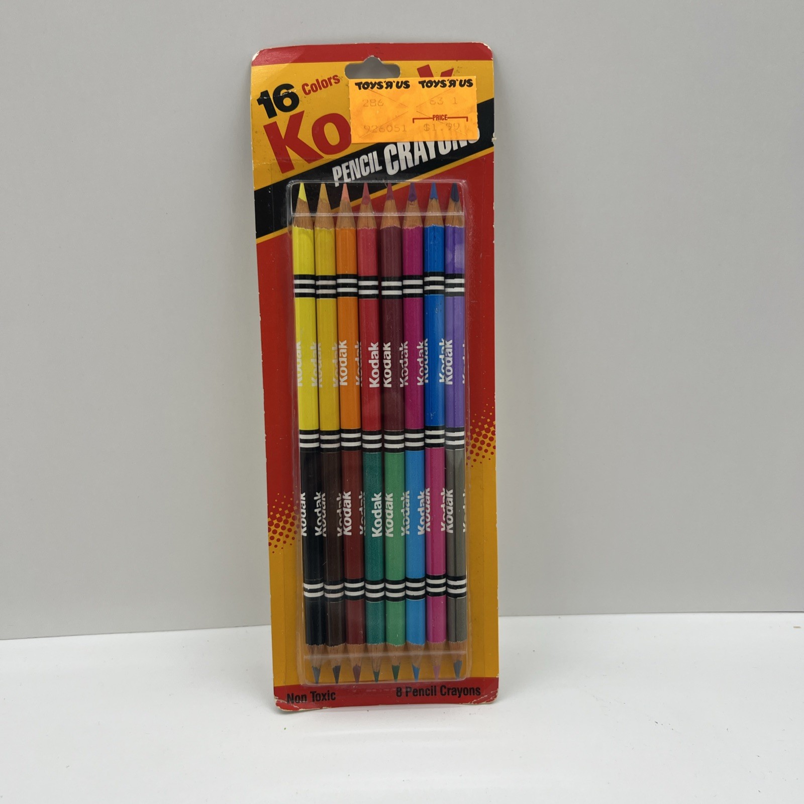 VTG Kodak Pencil Crayons No. 286 - NEW & SEALED - 8 Pencils/16 Colors ...