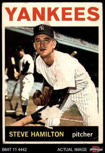 1964 Topps #206 Steve Hamilton Yankees 1 - POOR | eBay