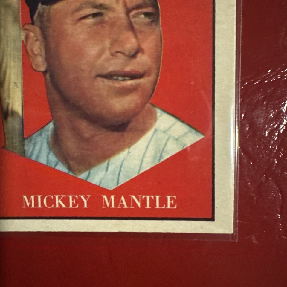 1961 Topps #475 Mickey Mantle MVP Baseball Card HOF / Nice Condition ...