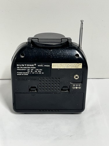 SUNTONE Model RR5900 AM/FM JUKE BOX Transistor Radio Black Chassis ...