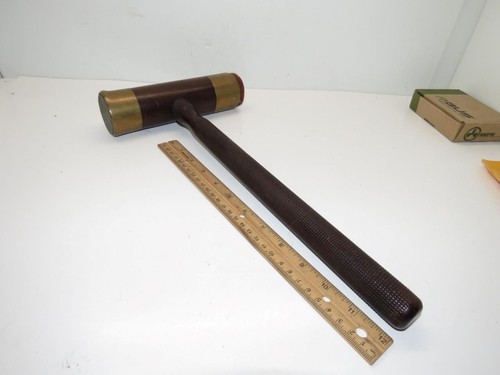 VINTAGE ROSEWOOD & BRASS SHIPWRIGHT'S HAMMER -MALLET-CAULKING TOOL-NICE& PRETTY | eBay