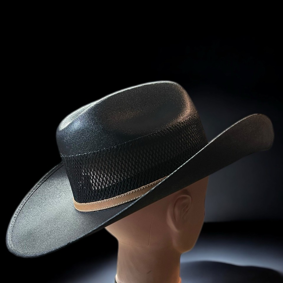 Black Western Hat For Men. Straw Cowboy Hat For Men. Sombrero Vaquero ...