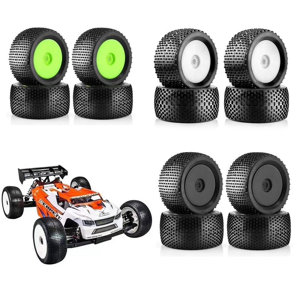 1/8 Rc Off-Road Buggy Wheels Tires Set For Kyosho Inferno Ve mp9 Hpi ...