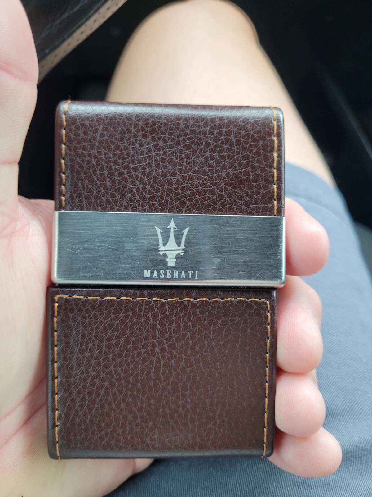 Maserati Credit Card Drivers License Leather Holder Wallet genuine ...