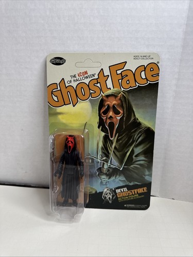 DEVIL GHOSTFACE 3.75" Action Figure w/ Pitchfork Accessory Fright-Rags ...