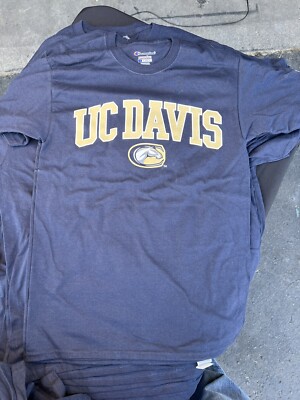 (NEW) Champion UC Davis T-Shirt Navy Collegiate Shirt UCD Aggies ...