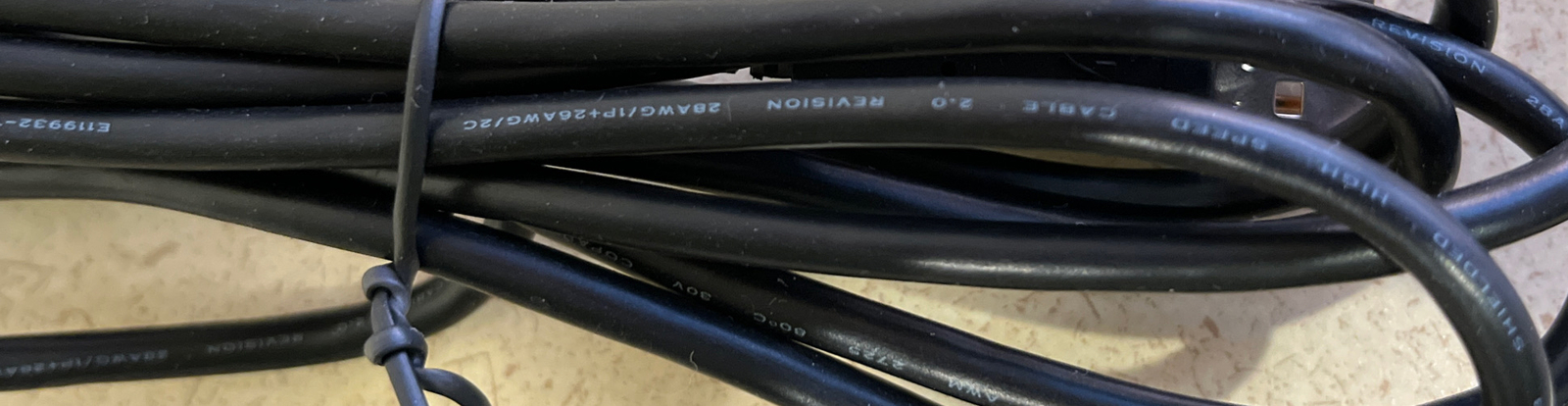 🔥🔥USB shielded high speed cable 2.0 2BAWG/1P+26AWG/2C. New cable | eBay