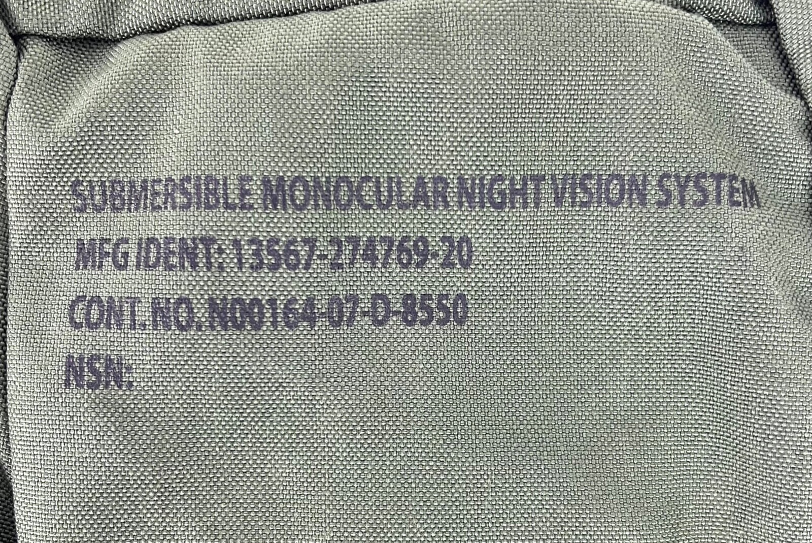 New USGI AN/PVS-14 PVS-7 Night Vision Soft Case Bag Pouch OD Green | eBay