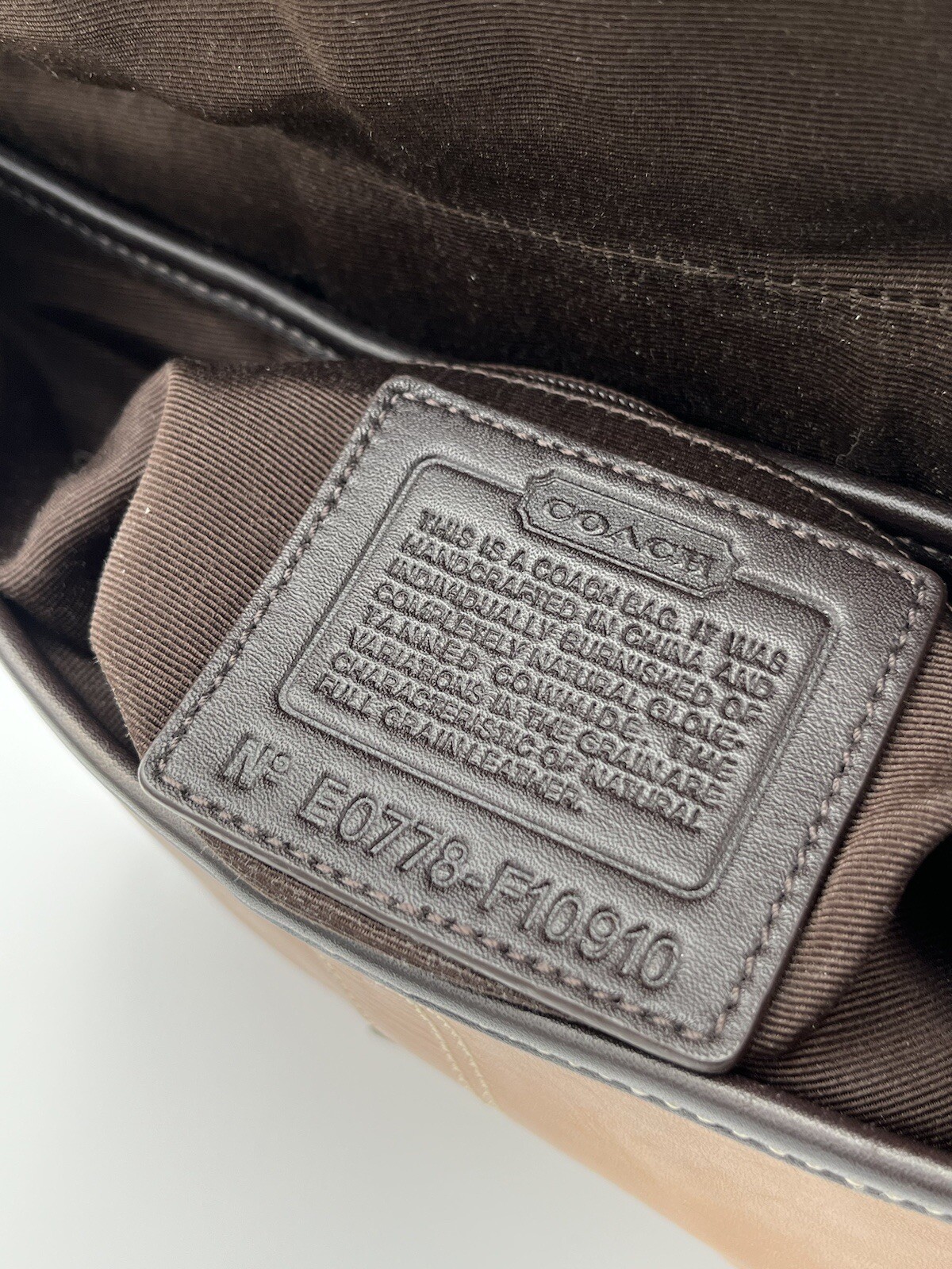 Coach Soho Shoulder Bag Burnish Tan & Brown 2 Tone Leather F10910 Vtg | eBay