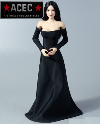 USA 1/6 Black Party Dress For 12" PHICEN Hot Toy Worldbox TBLeague ...