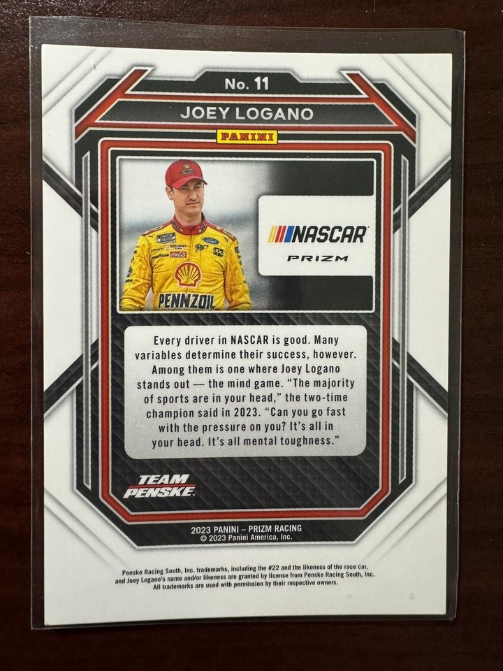 2023-24 Panini Prizm Joey Logano Penske Color Match #11 | eBay
