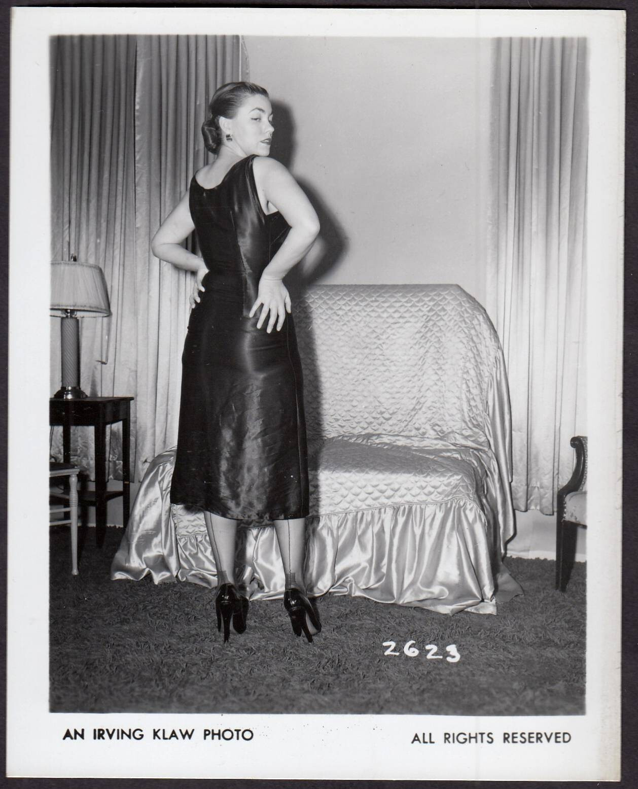 STRIPPER FETISH MODEL ROZ GREENWOOD IRVING KLAW VINTAGE ORIGINAL 4x5 ...