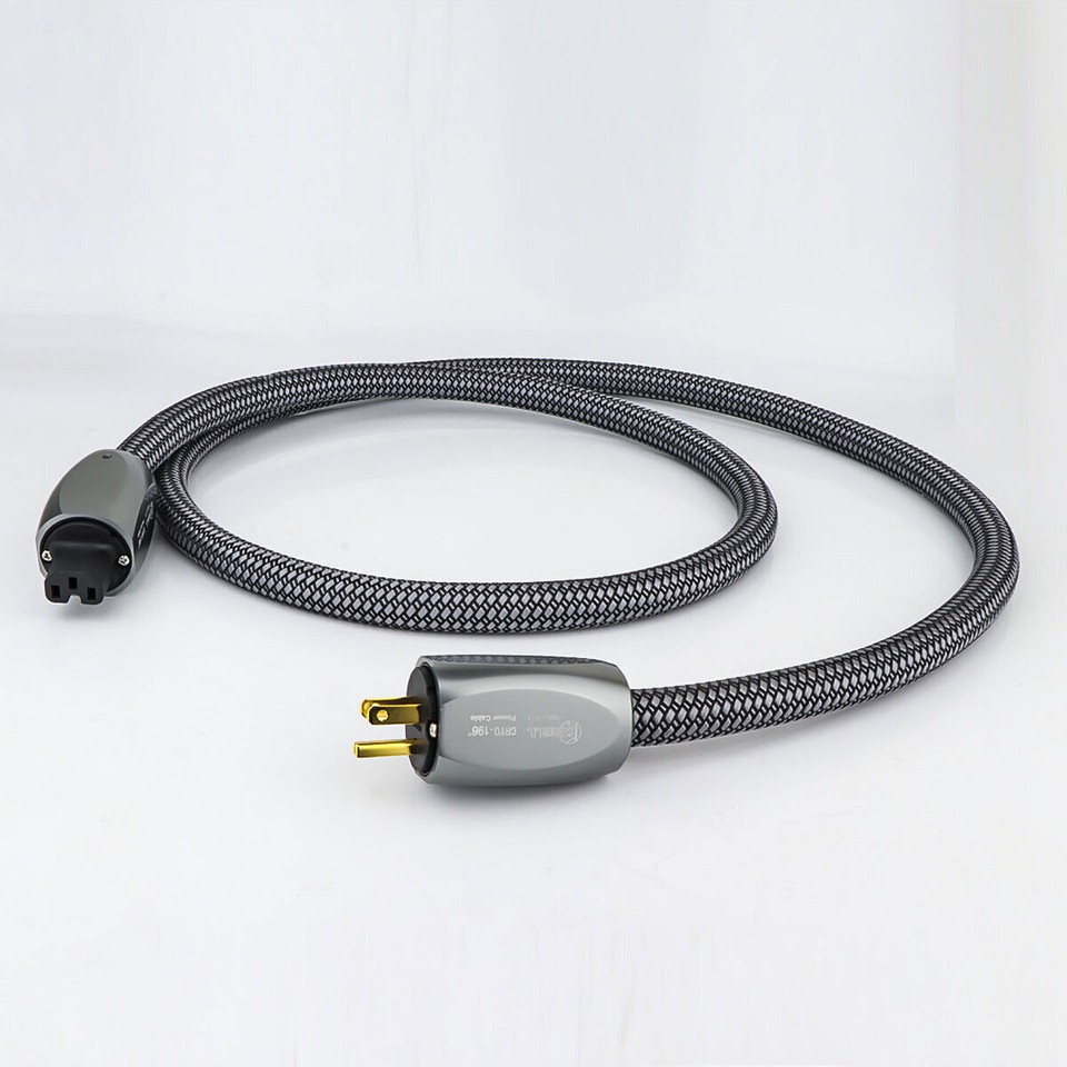 Audiophile HiFi Audio Power Cable US AC Power Cord Speaker Amplifier ...
