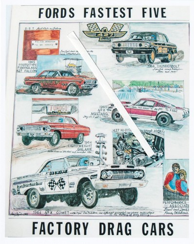 1960s Drag Racing-FORD'S FASTEST FIVE FACTORY DRAG CARS-427 Falcon ...