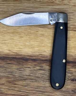 Vintage Queen Steel USA and Schrade Single Blade Jack Knife Micarta ...