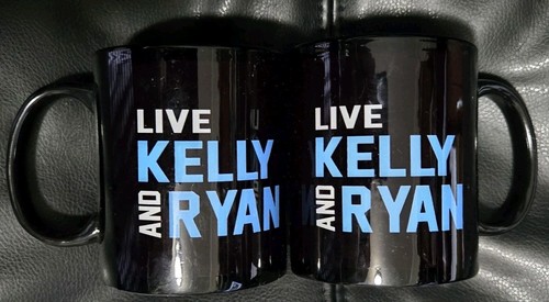 Live Kelly And Ryan Black Ceramic Coffee Mugs Set Of 2 Brand New $0 ...