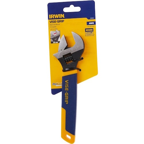 IRWIN VISE-GRIP 2078608 8" Adjustable Wrench, Chrome Vanadium, ProTouch ...