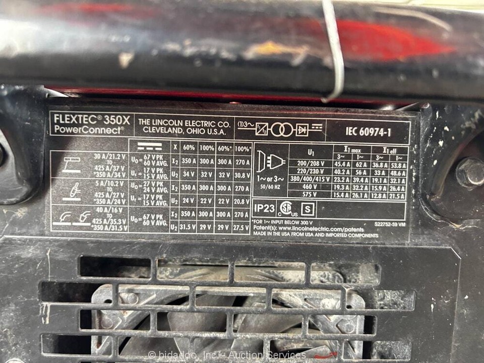 2020 Lincoln Electric Flextec 350X PowerConnect Multi-Process Welder bidadoo | eBay