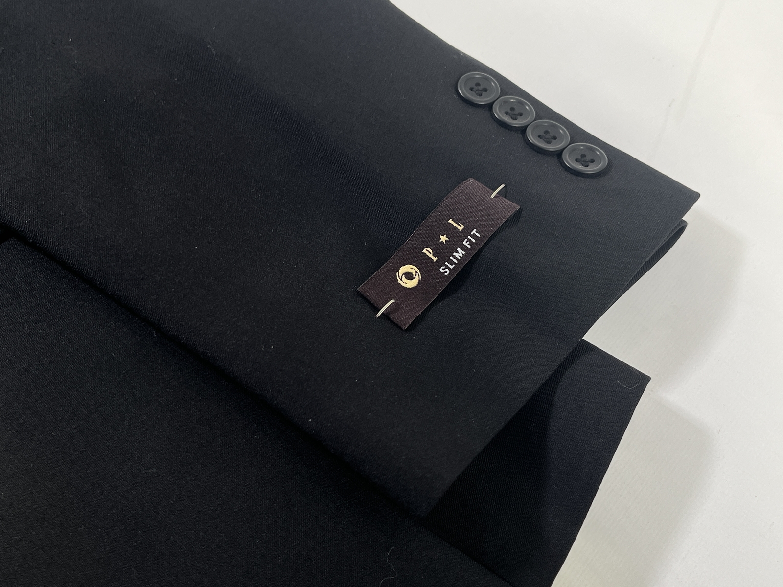 Mens P&L Slim Fit Black 2 Button Jacket Size 46S 40W NEW | eBay