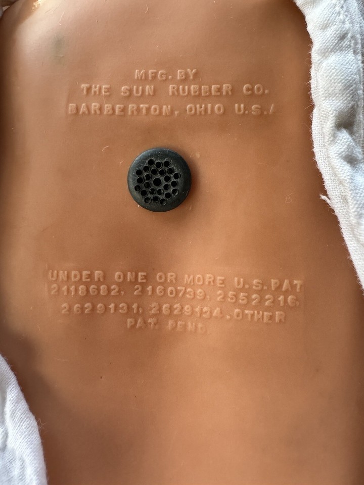 Vintage Sun Rubber Co 18" Constance Cryer Baby Doll Squzz Still Sound ...