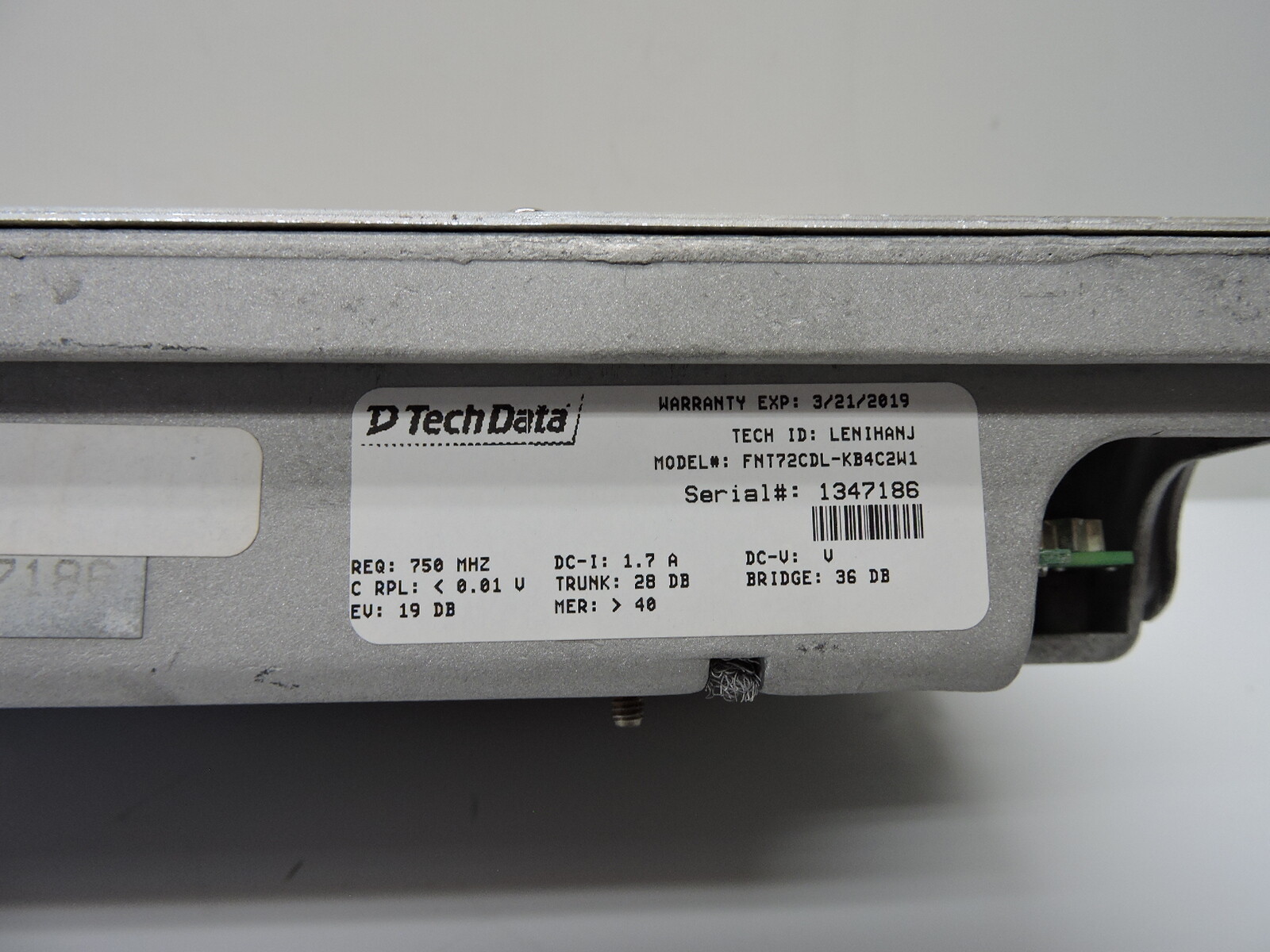 C-COR FNT72CDL-KB4C6W1 FLEXNET TRUNK AMPLIFIER - NICE! | eBay