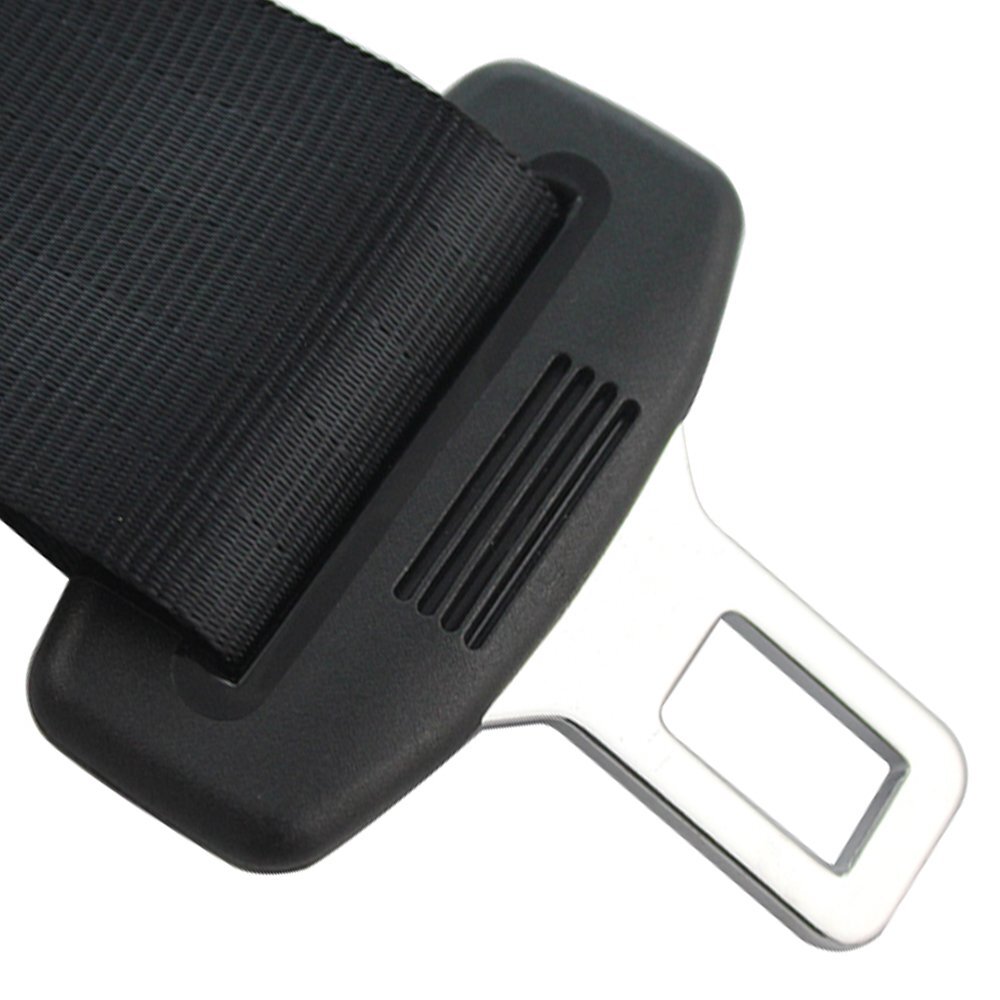 2PC 3 Point Harness Fixed Seat Strap Seat Belt Adjustable Black Cars ...